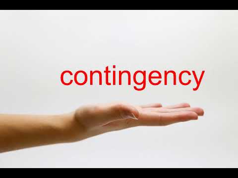How to Pronounce contingency - American English