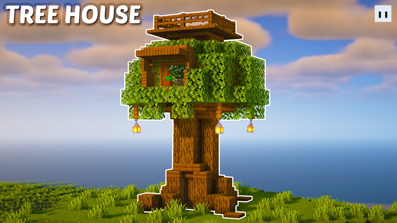 Minecraft : How to Build a Starter Tree House | Small & Simple ...