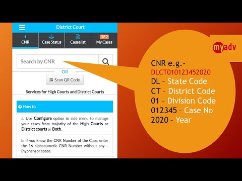 Download eCourts app search case status by Name, FIR, Case Type, Court Complex, Advocate Name, CNR