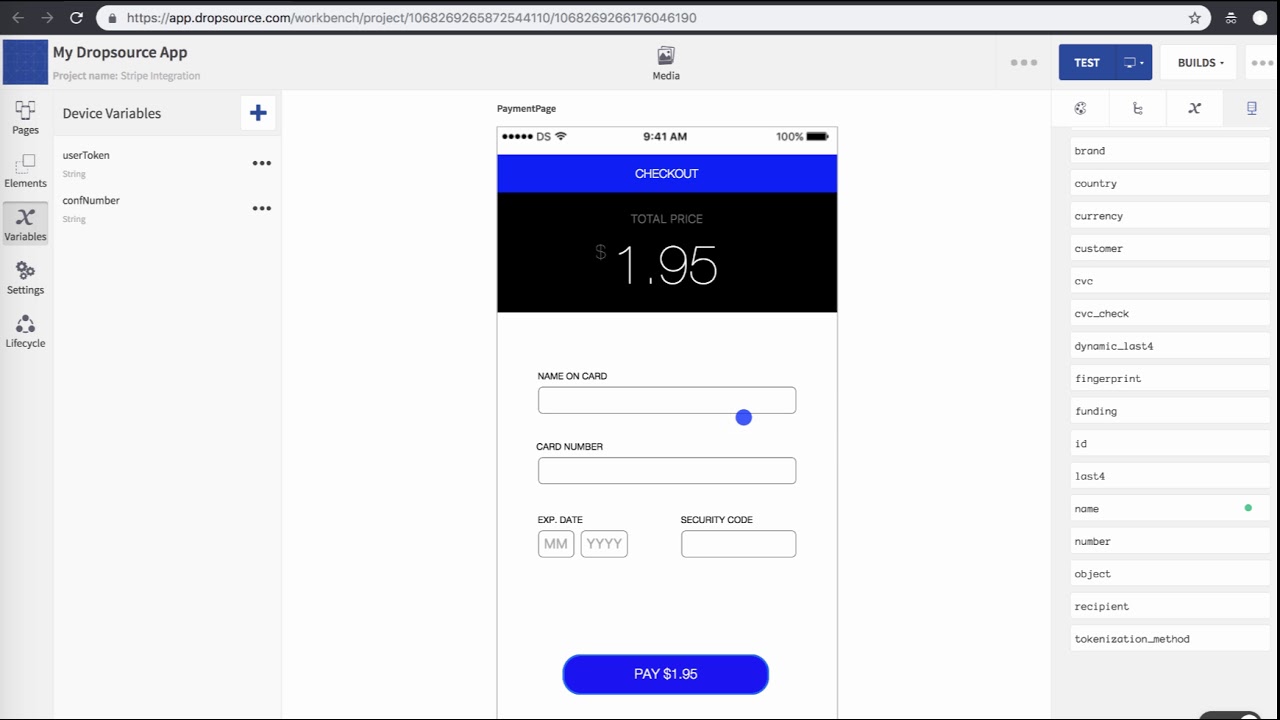 Process Credit Card Payments in Dropsource apps with Backendless and Stripe