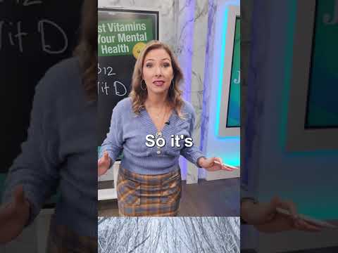 3 Best Vitamins for Mental Health #shorts
