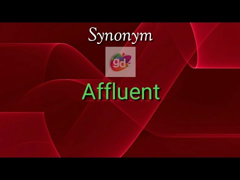 Affluent Synonym with Meaning||Googul Dictionary||