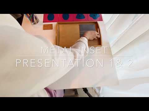 Metal Inset Presentation 1 & 2 MONTESSORI LANGUAGE LESSON. Preparation for handwriting