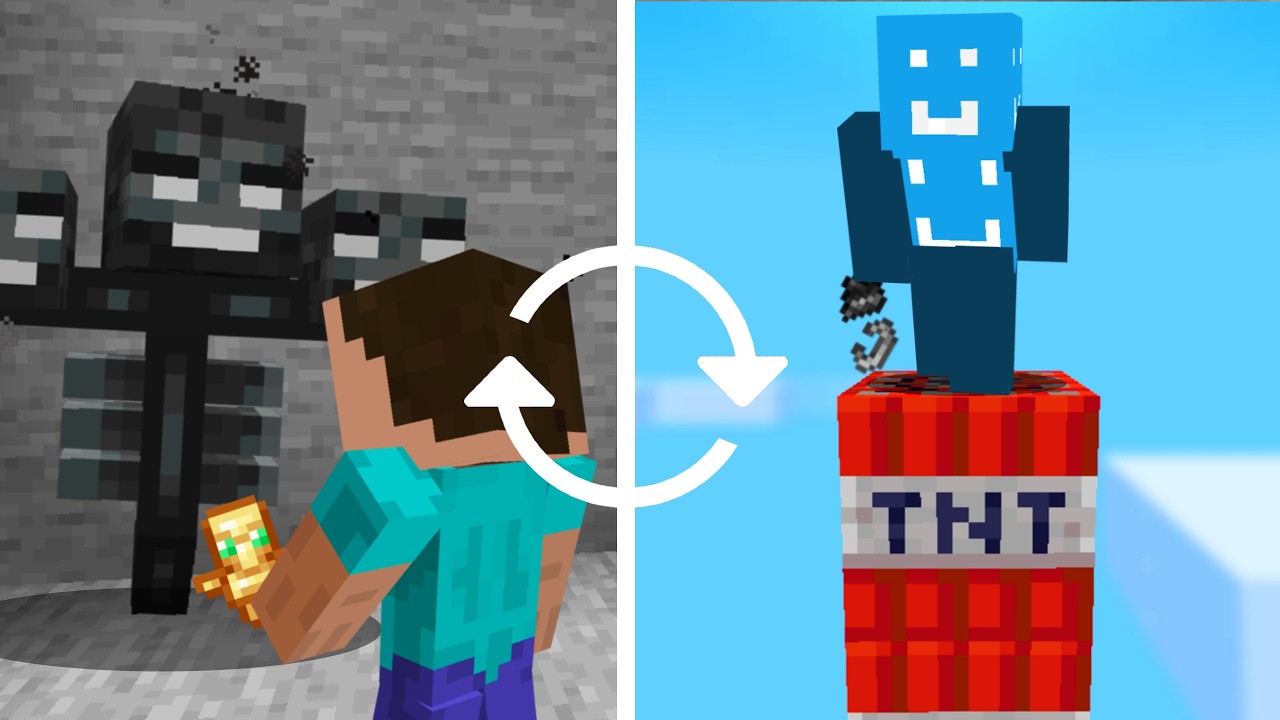 Minecraft Deathswap With Random Items is HILARIOUS