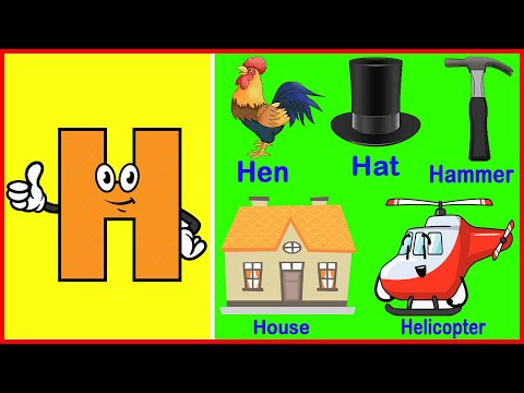 5 Words From H | Letter H | Words From A | Kids Learning Videos