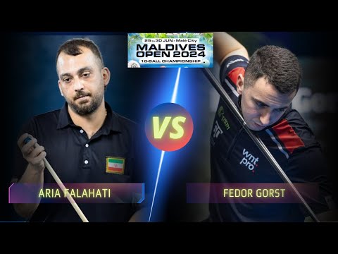 ARIA FALAHATI VS FEDOR GORST | MALDIVES OPEN 2024 10 BALL CHAMPIONSHIP #10ball #highlights