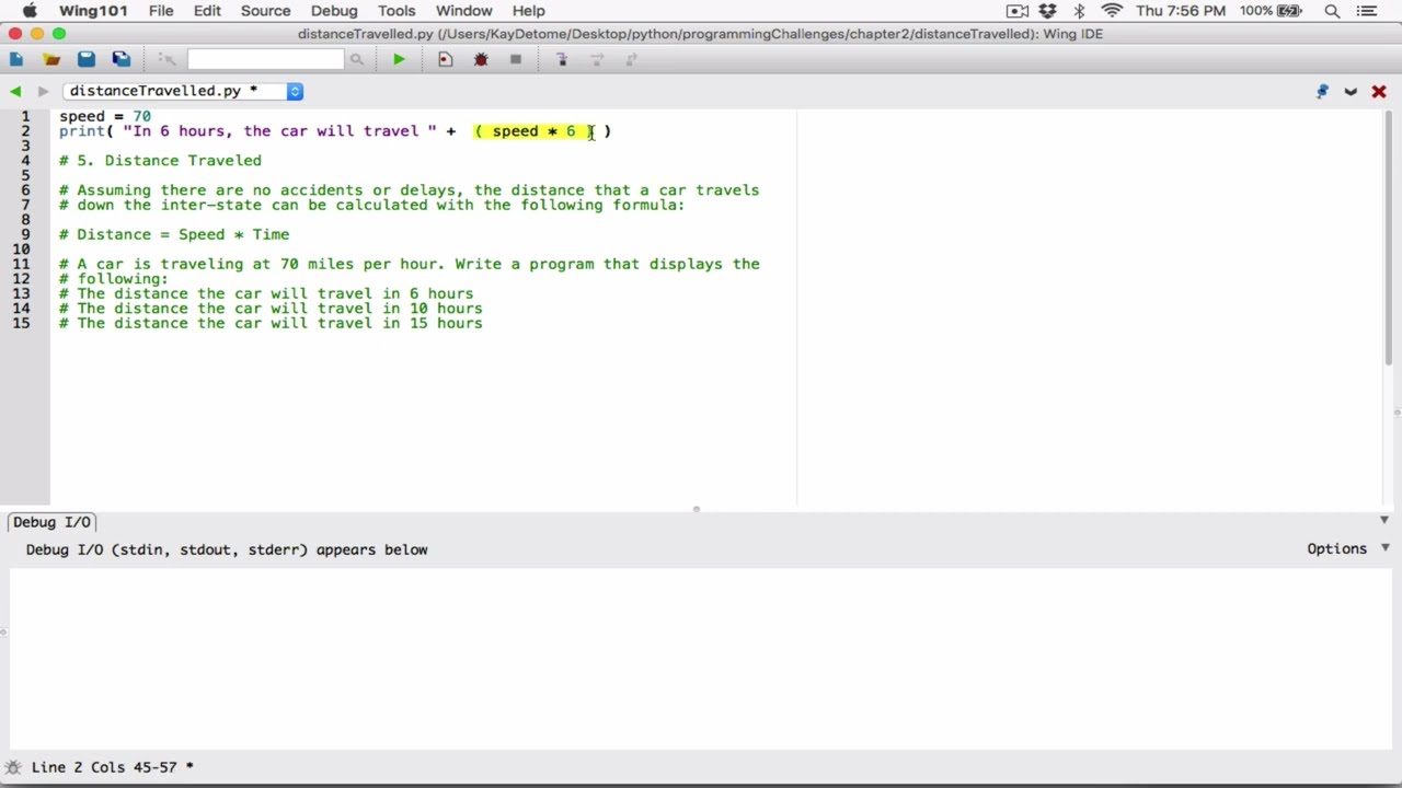 2.5. Distance Traveled - Python