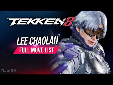 TEKKEN 8 | Lee Chaolan Full Move List + Sample Combos [ENGLISH]