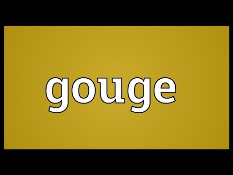 Gouge Meaning