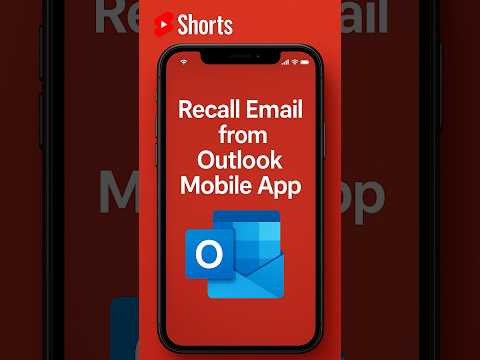 Recall An email The Outlook App (2025 Update) #shorts
