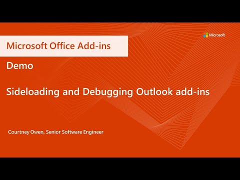 Sideloading and Debugging Outlook Add-ins