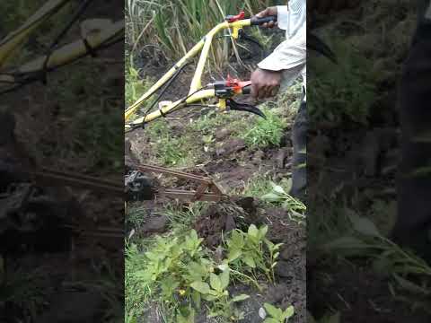 modified ox plough for mini weeder #powerweeder #kisankraft #weeder #minitiller #jugaad #desi #diy