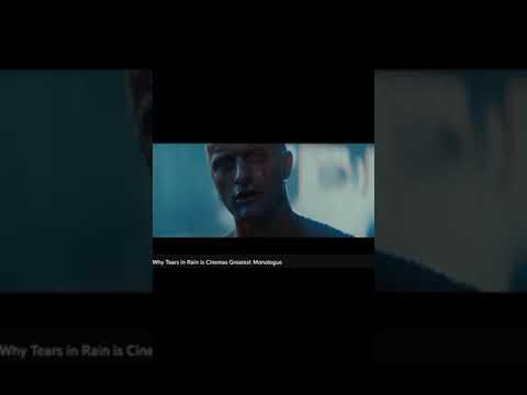 Tears in the Rain Why Is The Best Movie Quote Of All Times #film #movies #movie