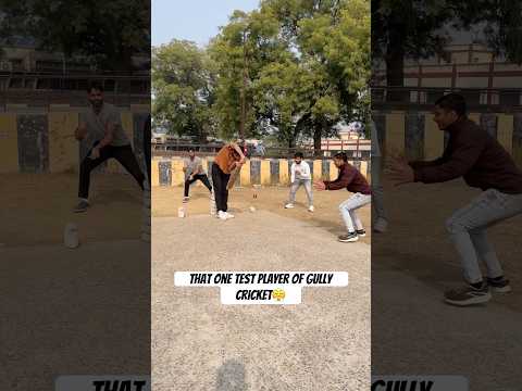 That one test player of gully cricket???? #trending #cricket #shorts