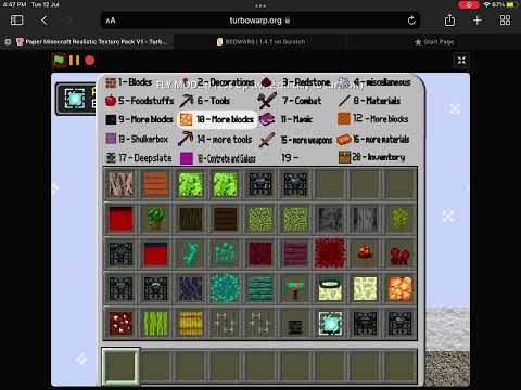 Paper minecraft but with custom textures