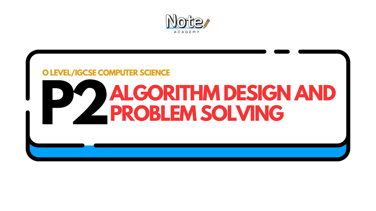 O Level/IGCSE CS | Chapter 7 - Algorithm Design and Problem Solving
