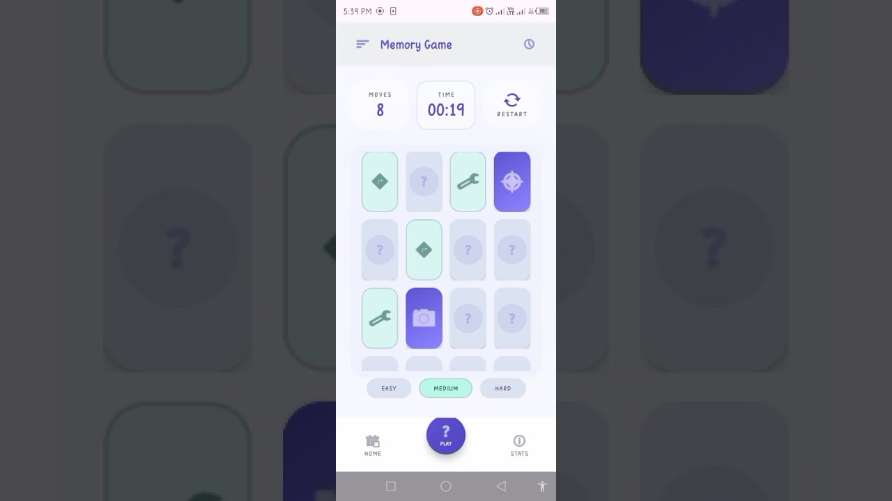 Memory Flip Card Game App in Java | Android Studio Project | Source Code + GitHub