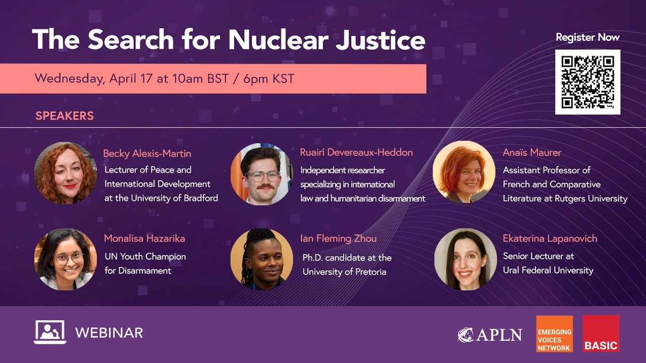APLN-BASIC EVN Webinar: The Search for Nuclear Justice