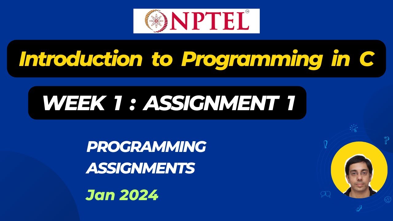 Introduction To Programming In C | Week 1 : Assignment 1 | Answers | Jan-2024 | NPTEL | Swayam