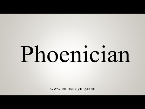 How To Say Phoenician