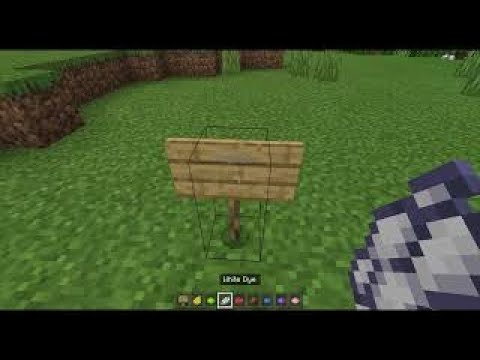 How to Color Sign Text (Minecraft)