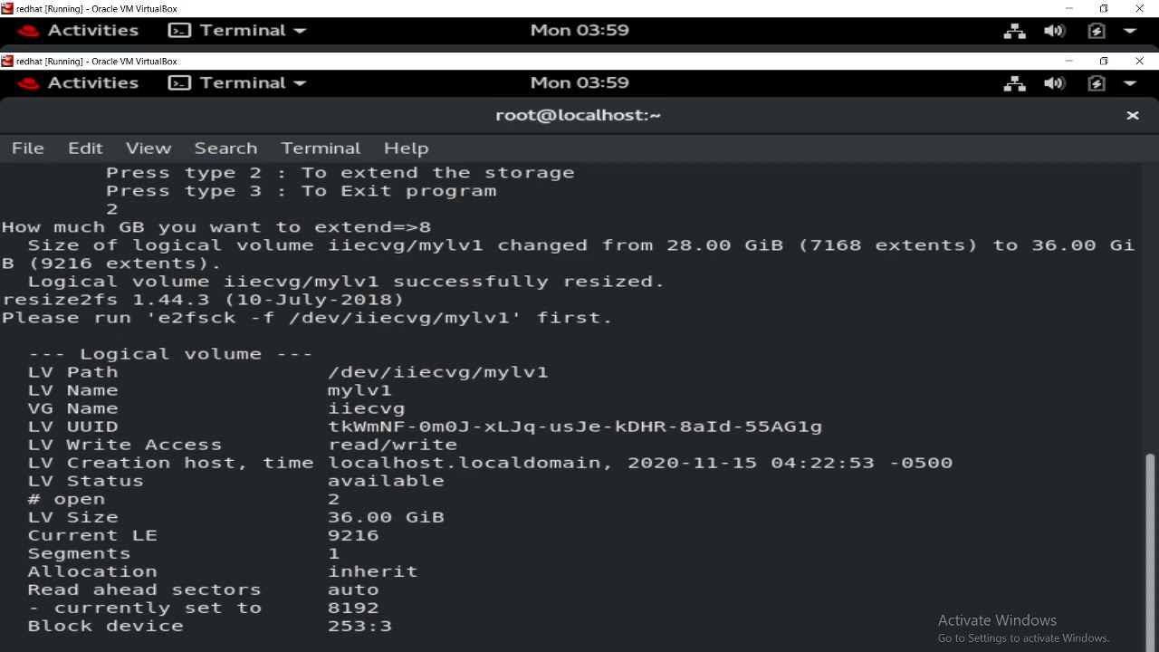 Increase or Decrease  size LVM Partition using Python-Scrip in linux.