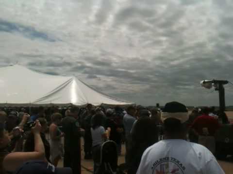 B-1B Bomber simulation Bomb Raid at Dyess Airshow 5/1/10