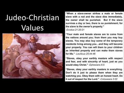 Is Slavery a Judeo-Christian Value?