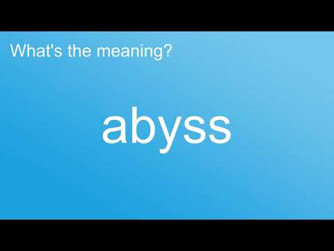 What's the meaning of "Abyss", How to pronounce? #meaning #pronunciation #Dictionary