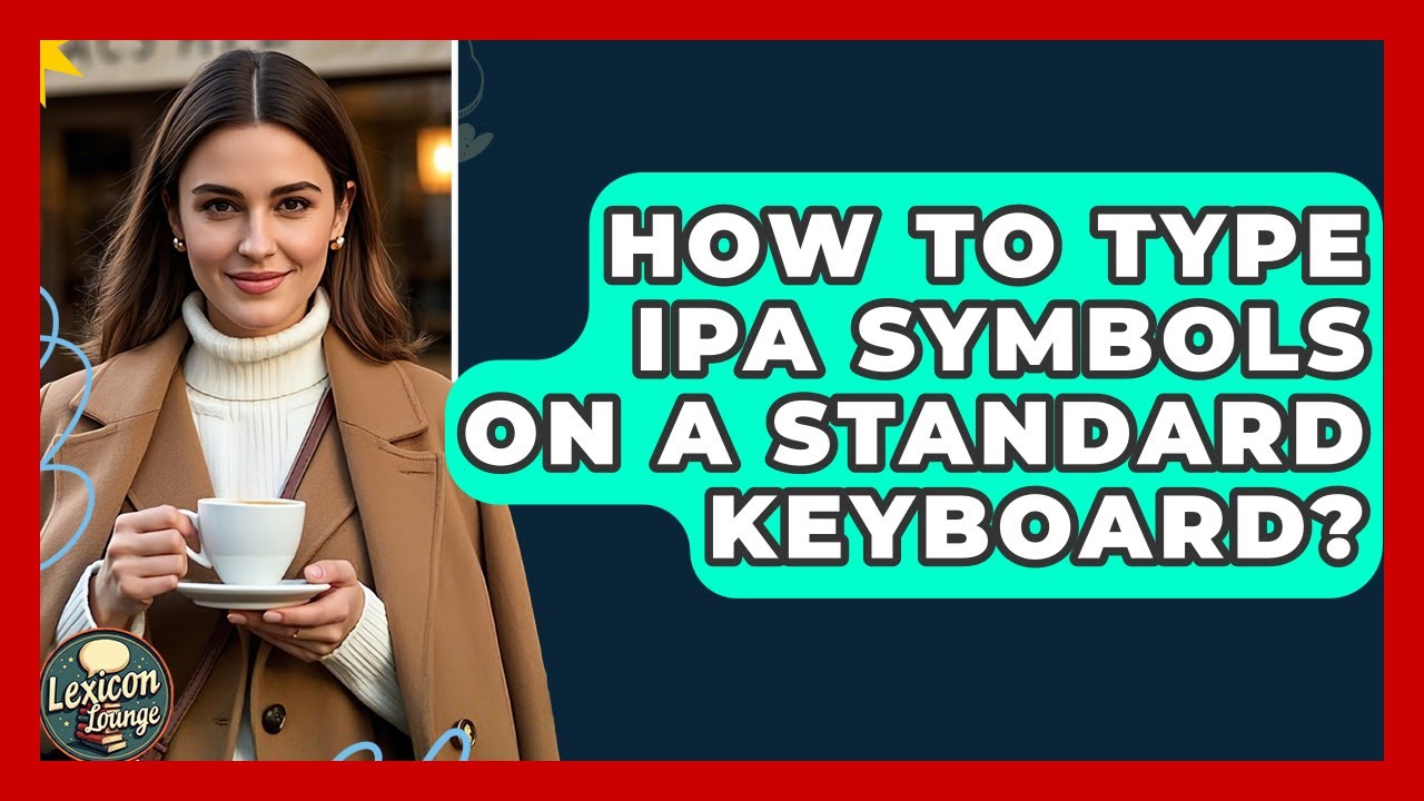 How To Type IPA Symbols On A Standard Keyboard? - Lexicon Lounge