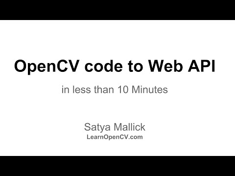 Turn your OpenCV code into a Web API in less than 10 minutes : Part 1