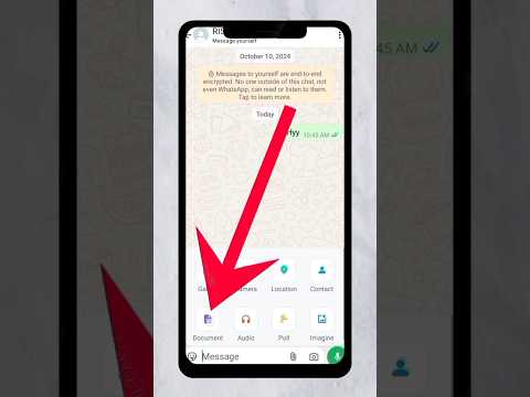 WhatsApp par pdf file kaise bheje ???? How to send pdf file on whatsapp 2025 | #shorts