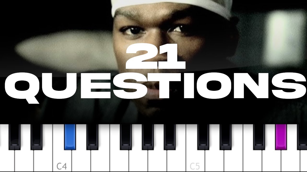 50 Cent - 21 Questions (piano tutorial)