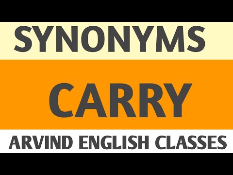 Synonyms of Carry in English || Synonyms || Arvind English classes || #shorts #synonyms #ytshorts