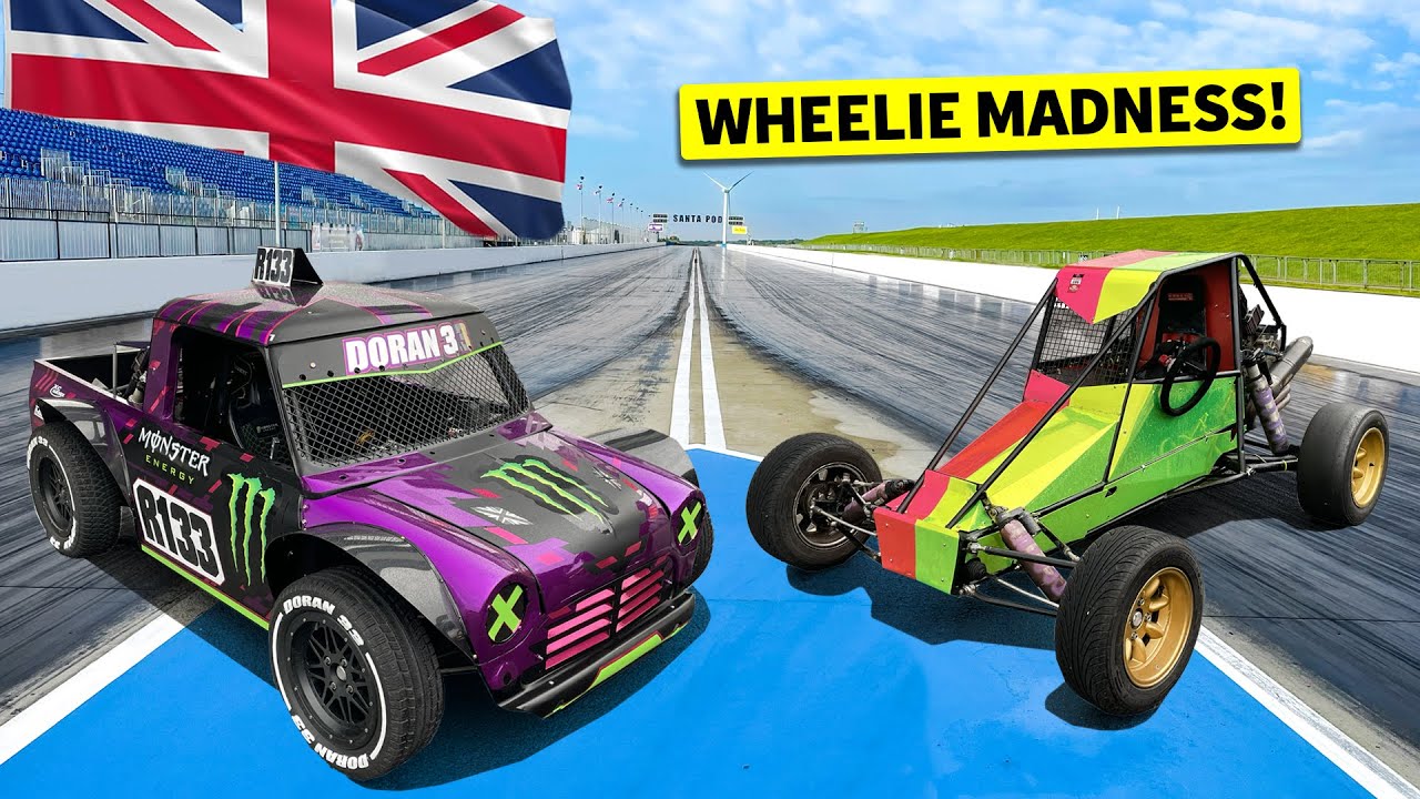 Monster Mini Drag Races Autograss Car, Two Engines Are Better Than One ...