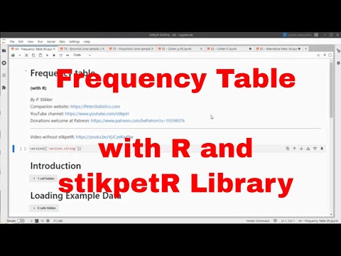 R - Frequency Table with stikpetR