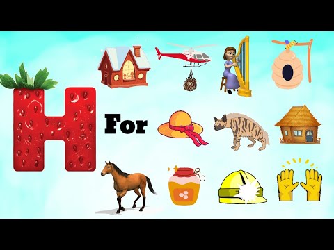 Letter H song | words that starts with letter Hh | alphabet song