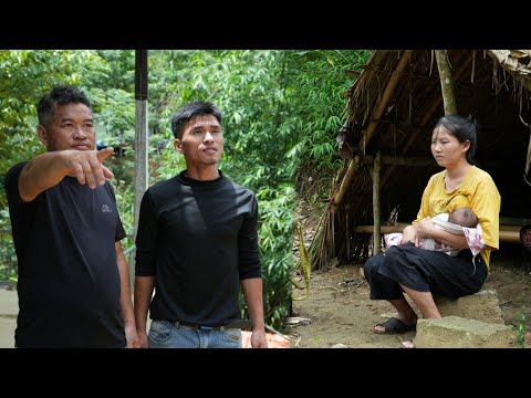 Single mother and 1-month-old baby living in the forest - Tuan worried