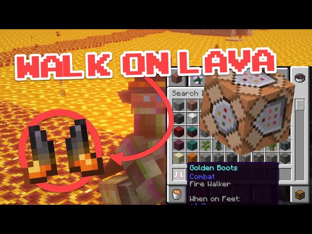 Lava Walking Boots (Enchantment) Minecraft Data Pack