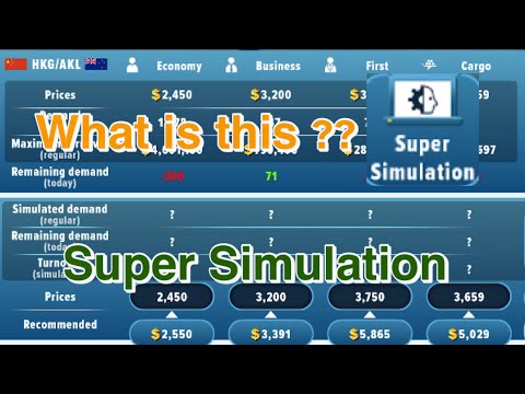 Airlines Manager | What is Super Simulation ? | Price Editing | Change Ticket Price | #Tips30