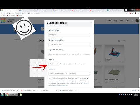 how to put your 3D models on public in Tinkercad (tutorial)