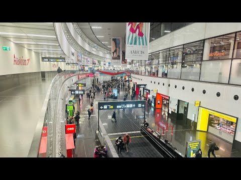 Vienna, Austria ,Schwechat Vienna Airport【4K Walking Tour】