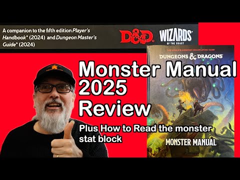 Dungeons and Dragons Monster Manual (2025) | Review | How to read a Monsters Stat Block
