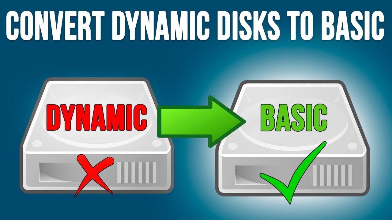 How to Convert a Dynamic Disk to a Basic Disk Without Losing Data