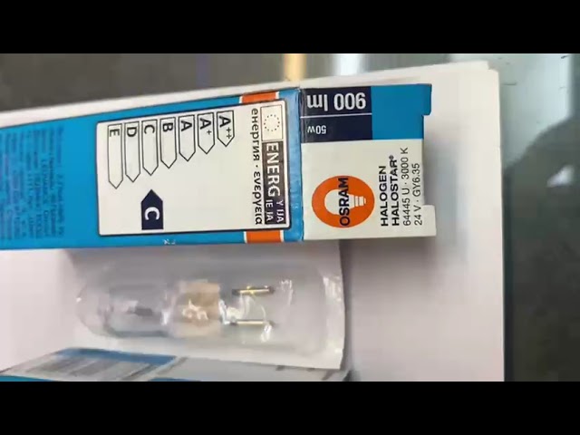 Halogen Lamps - OSRAM 64222 6V 10W PG22 HALOGEN SLIT LAMP WITH PLATE ...