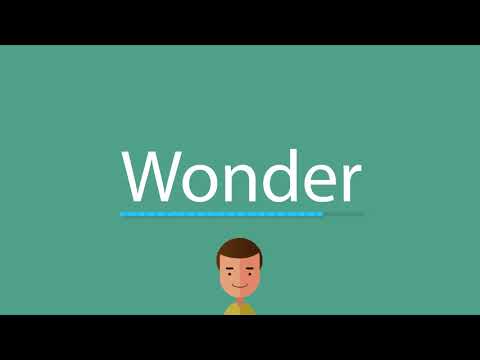 How to pronounce Wonder