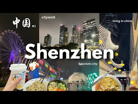 SHENZHEN vlog 🇨🇳 the MOST futuristic city in the world, walking under the city lights, happy harbour