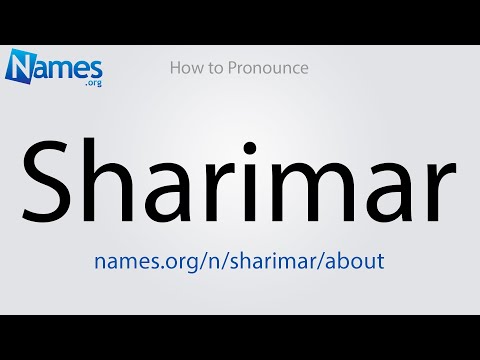 How to Pronounce Sharimar