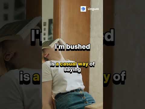"I'm bushed " What does it mean? #english #learnenglish #vocabulary #shorts