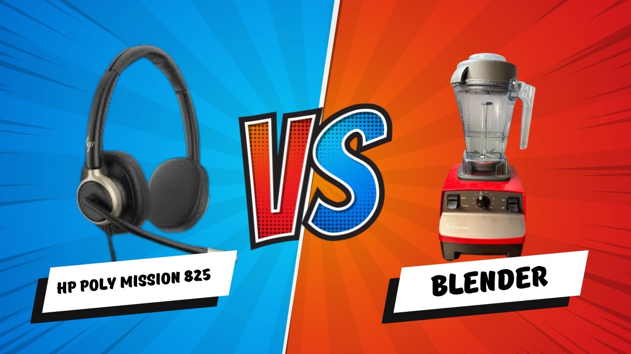 HP Poly Mission 825 Mic Test vs Blender (Teams Voice Isolation OFF!)
